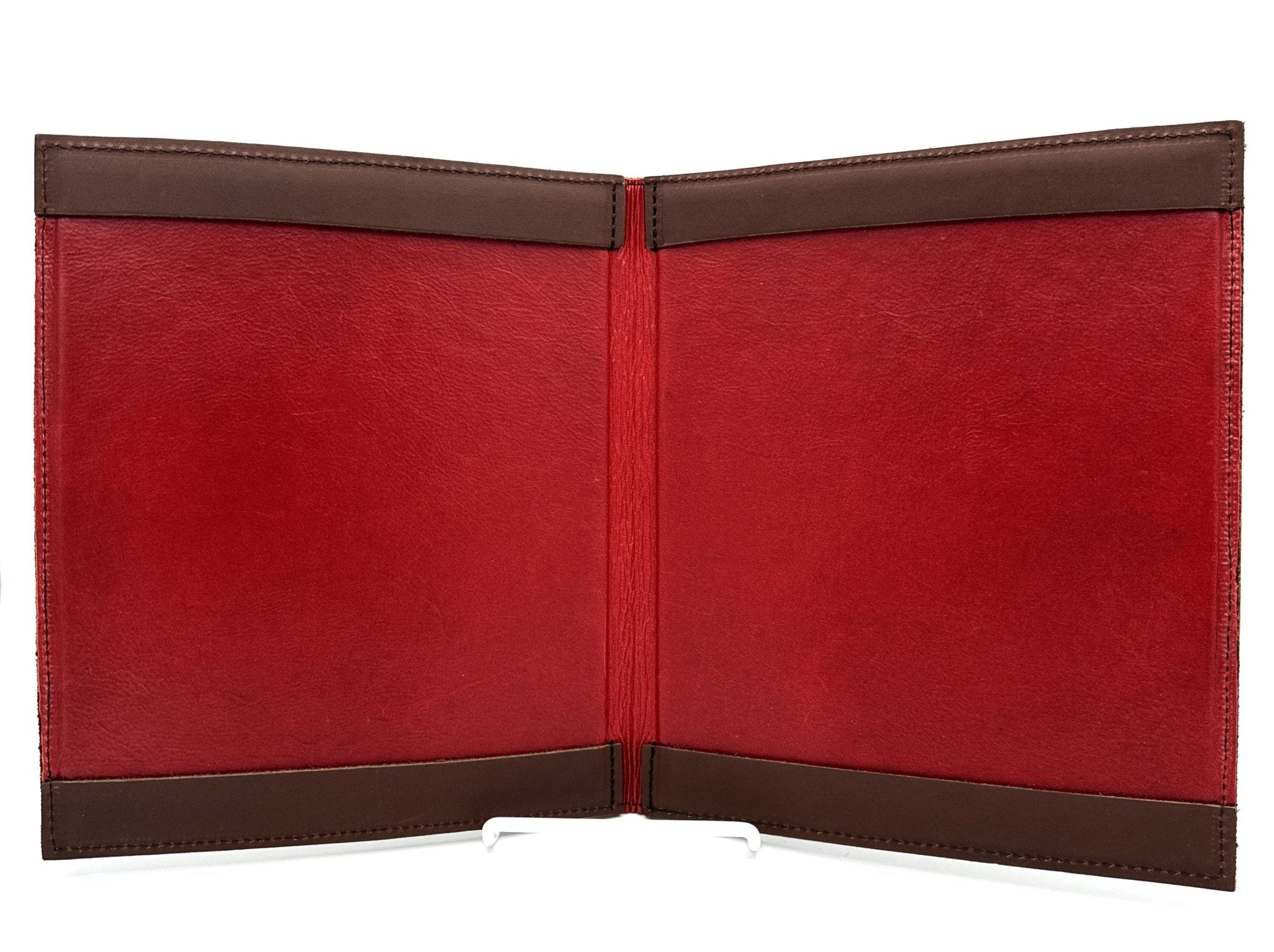 Sturdy Leather Menu Books with Half Legal Inserts | Free engraving ...